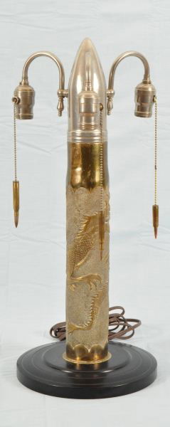 47: Trench Art Artillery Shell Lamp