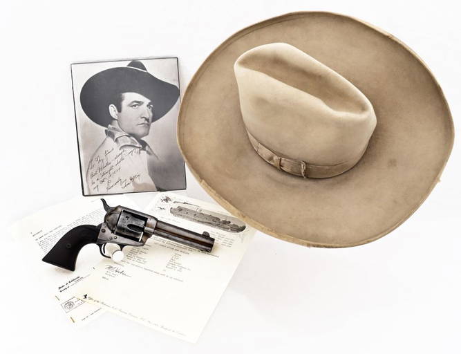 Tom Mix's Colt Saa & Stetson Cowboy Hat