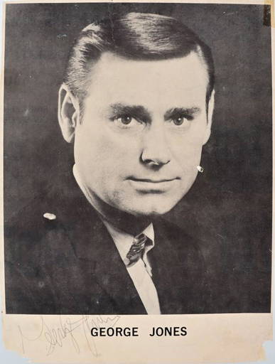 George Jones Signed Head Shot Promo Photo - Oct 15, 2022 | Burley ...