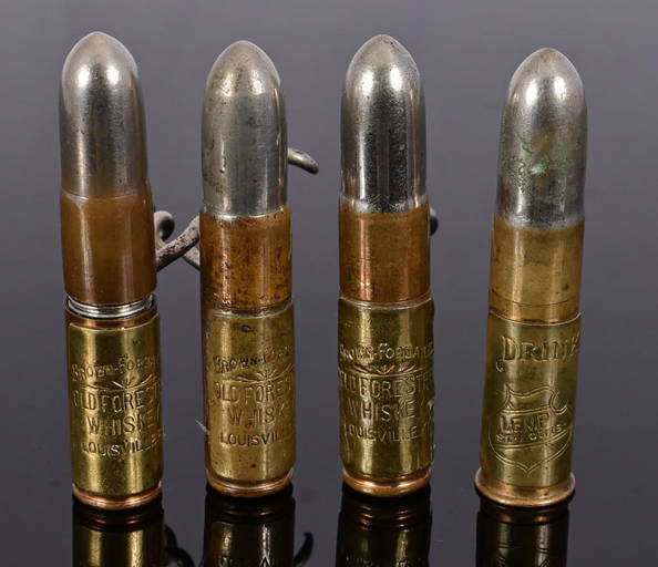 (4) Advertisement Brass Bullet Shaped Cork Screws (#0329) on Jan 01 ...