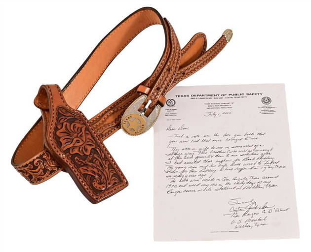 Texas Ranger Captain Jack Dean's Duty Worn Gun Rig