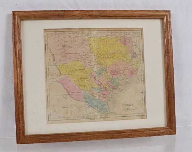 Texas In 1836 Republic Of Texas Map W. Kemble