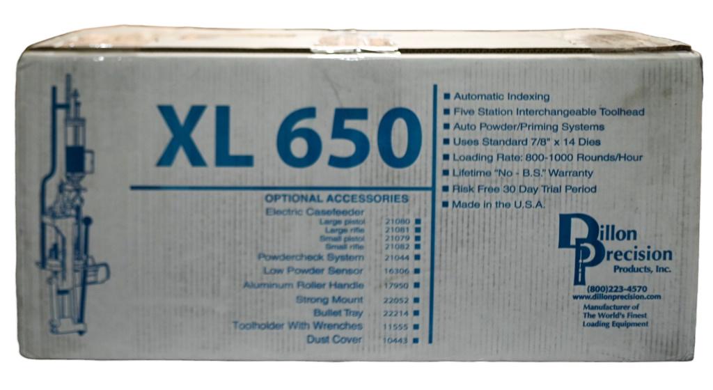 Dillon Precision Xl 650 Reloading Machine - Apr 22, 2023 | Burley ...