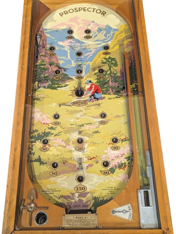 Bally Prospector Pinball Machine 1935 Auction