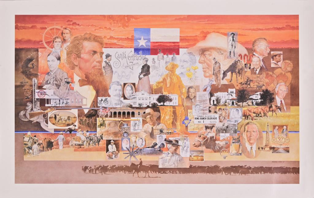 Exxon 50th Anniversary/ King Ranch Poster