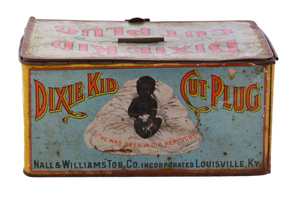 Dixie Kid Cut Plug Tobacco Tin Auction