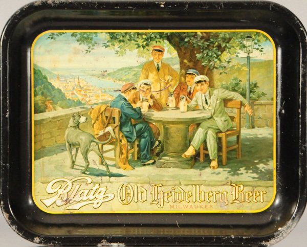 Blatz Old Heidelberg Beer Advertising Tray