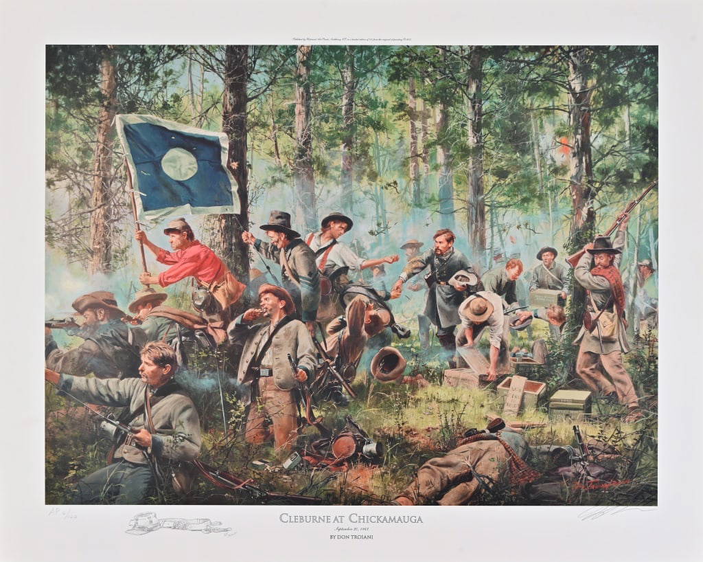 "cleburne At Chickamauga" Print By Don Troiani Auction