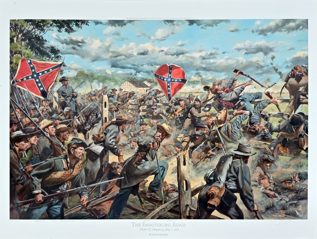Don Troiani Civil War Print "the Emmitsburg Road" Auction