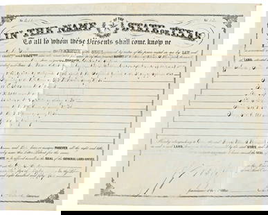 1846 Texas Land Grant Auction