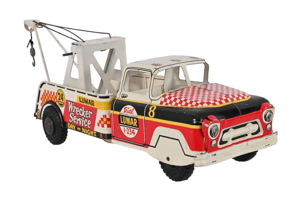 Marx Lumar Pressed Steel Wrecker Service Tow Truck Auction