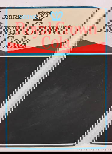 Royal Crown Cola Tin Chalkboard Menu Sign