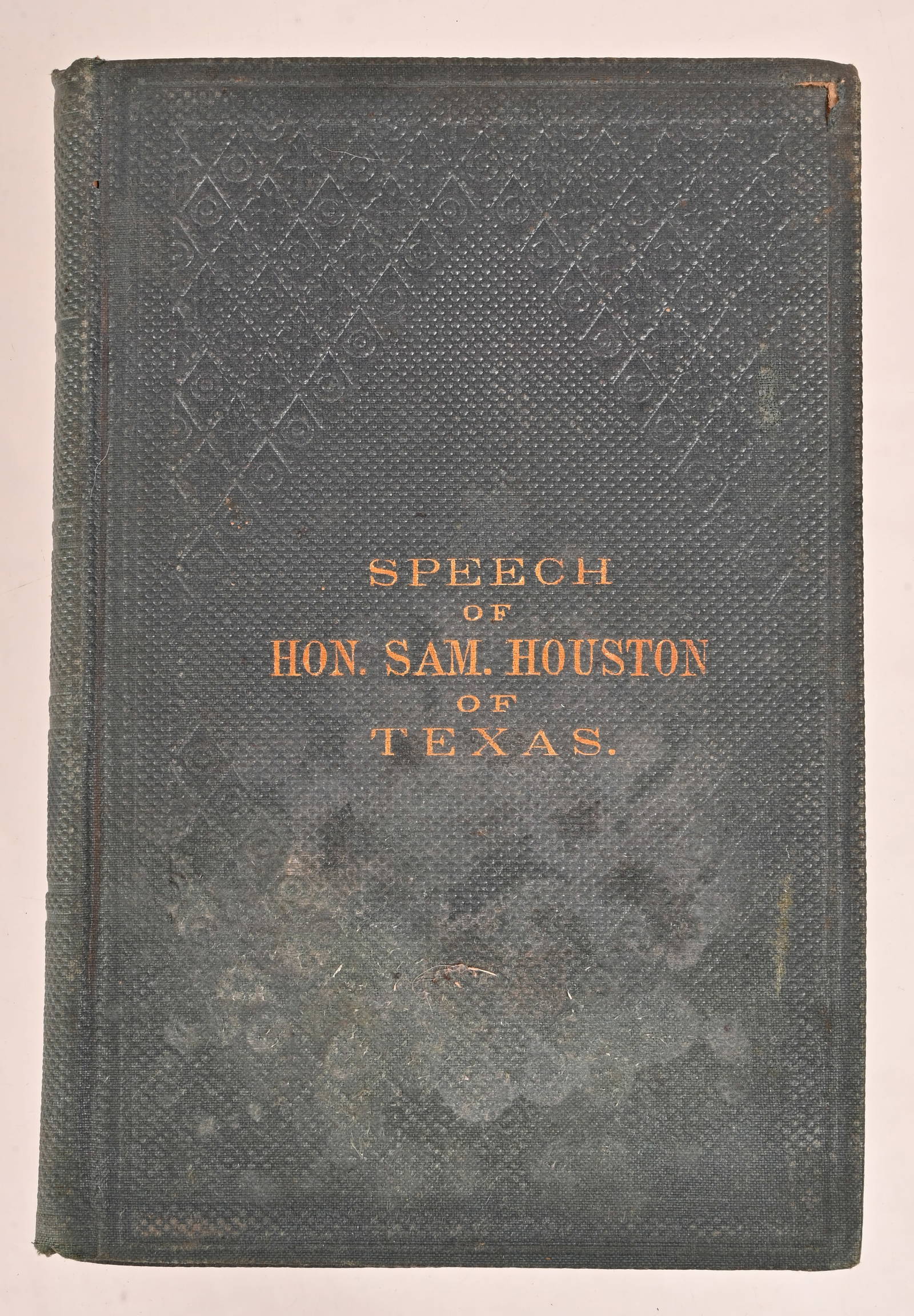 Speech Of Hon. Sam Houston Of Texas Book Auction