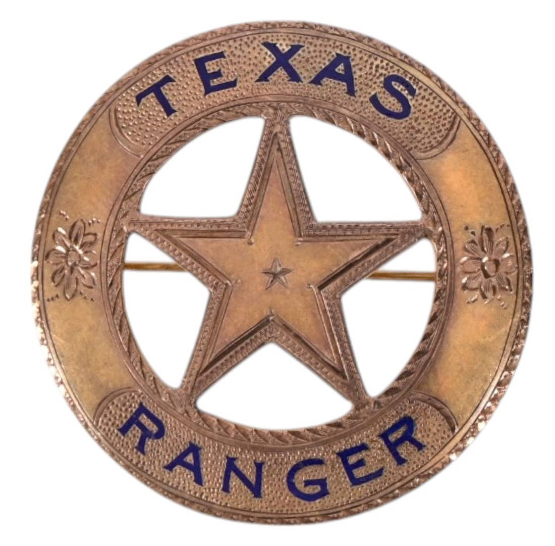 Texas Ranger W.w. Kyle Jr. 10k Gold Captain Badge Auction