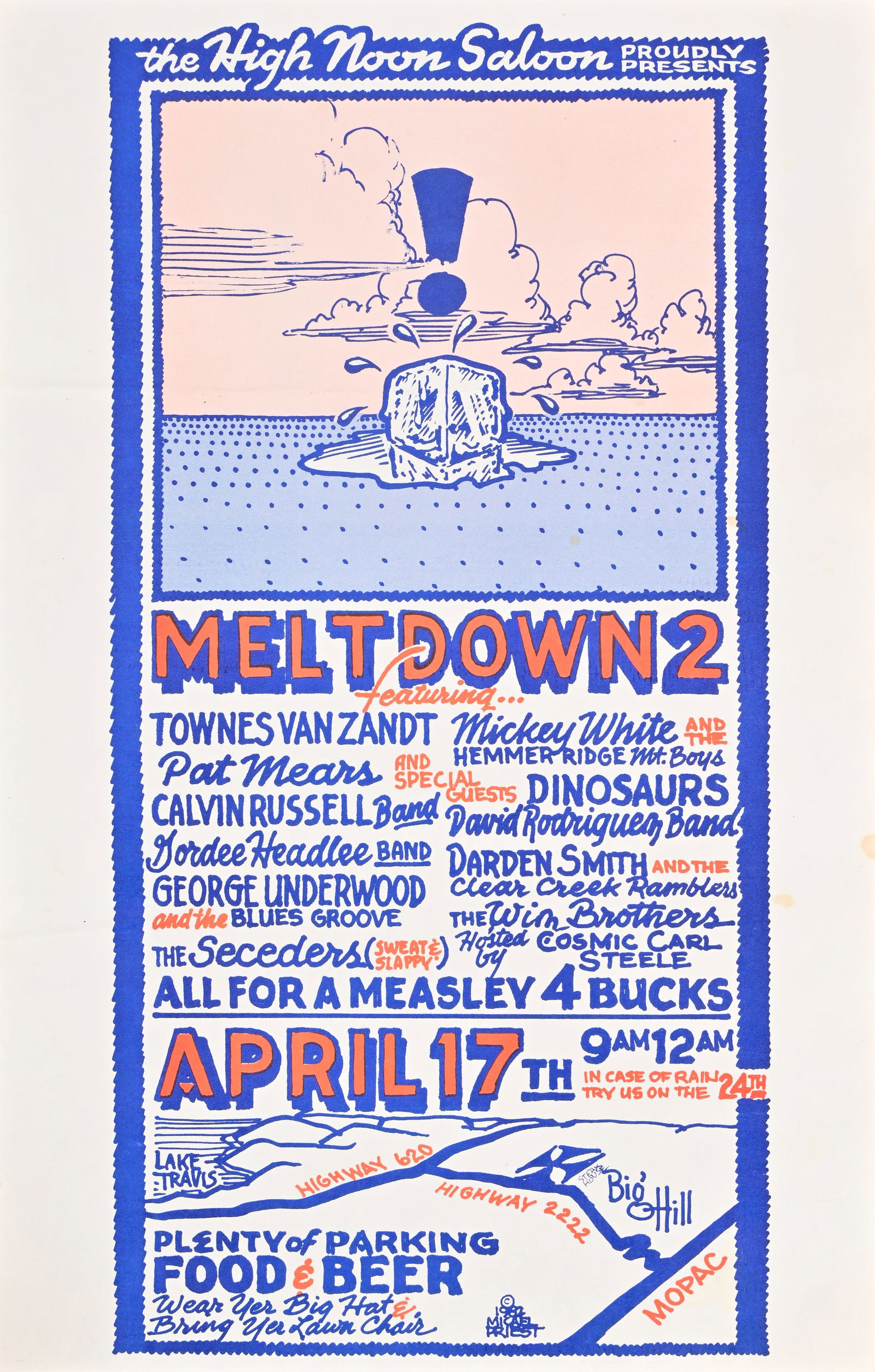 High Noon Saloon Austin Texas Poster Micael Priest Auction