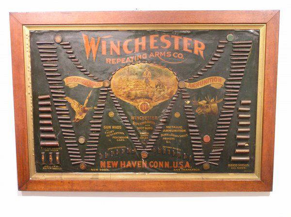 Winchester Double W Bullet Board Vintage 1890's