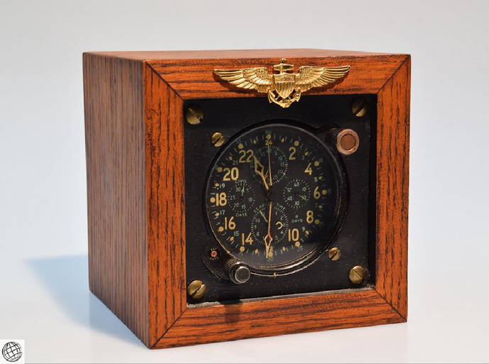 Vintage World War Ii Elgin Hamilton 37500 Cockpit 8 Day
