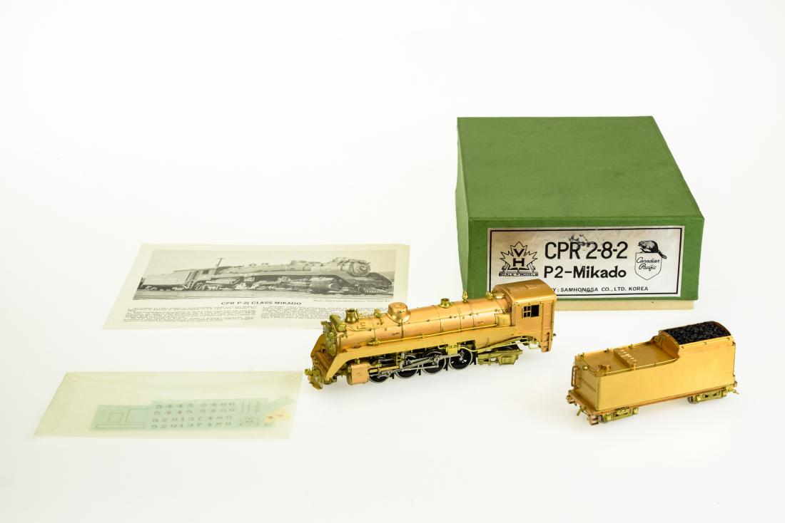 Brass Scale Model Train Engine CPR 2-8-2 P2-MIKADO