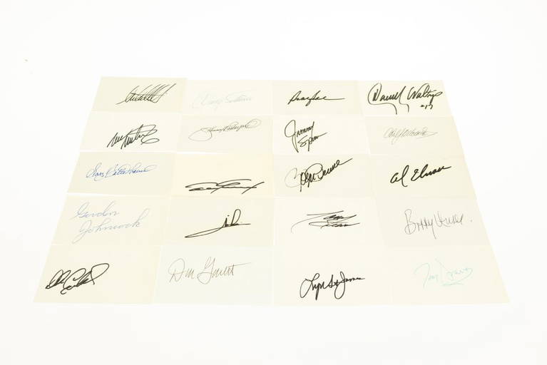 20pcs Collectible Car Racing Nascar Driver Signatures