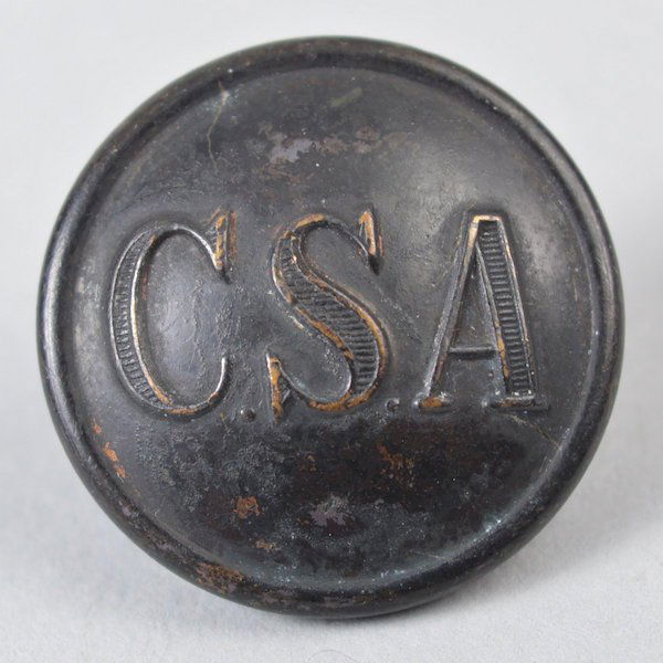 Excvtd. 23mm Confederate Officer "CSA" Uniform Button