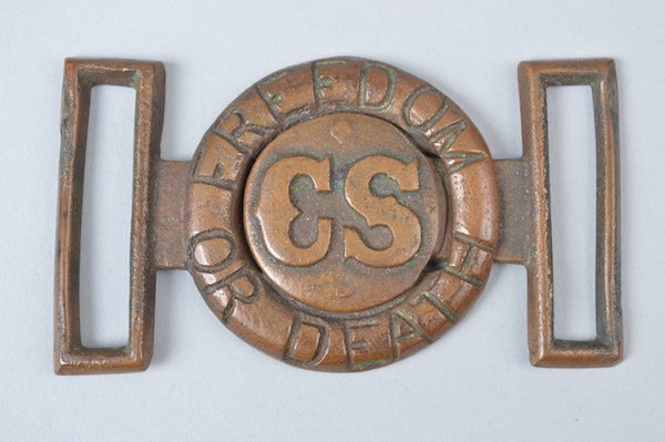 Ultra Rare Non Excvtd. "freedom Or Death" Cs Belt Plate