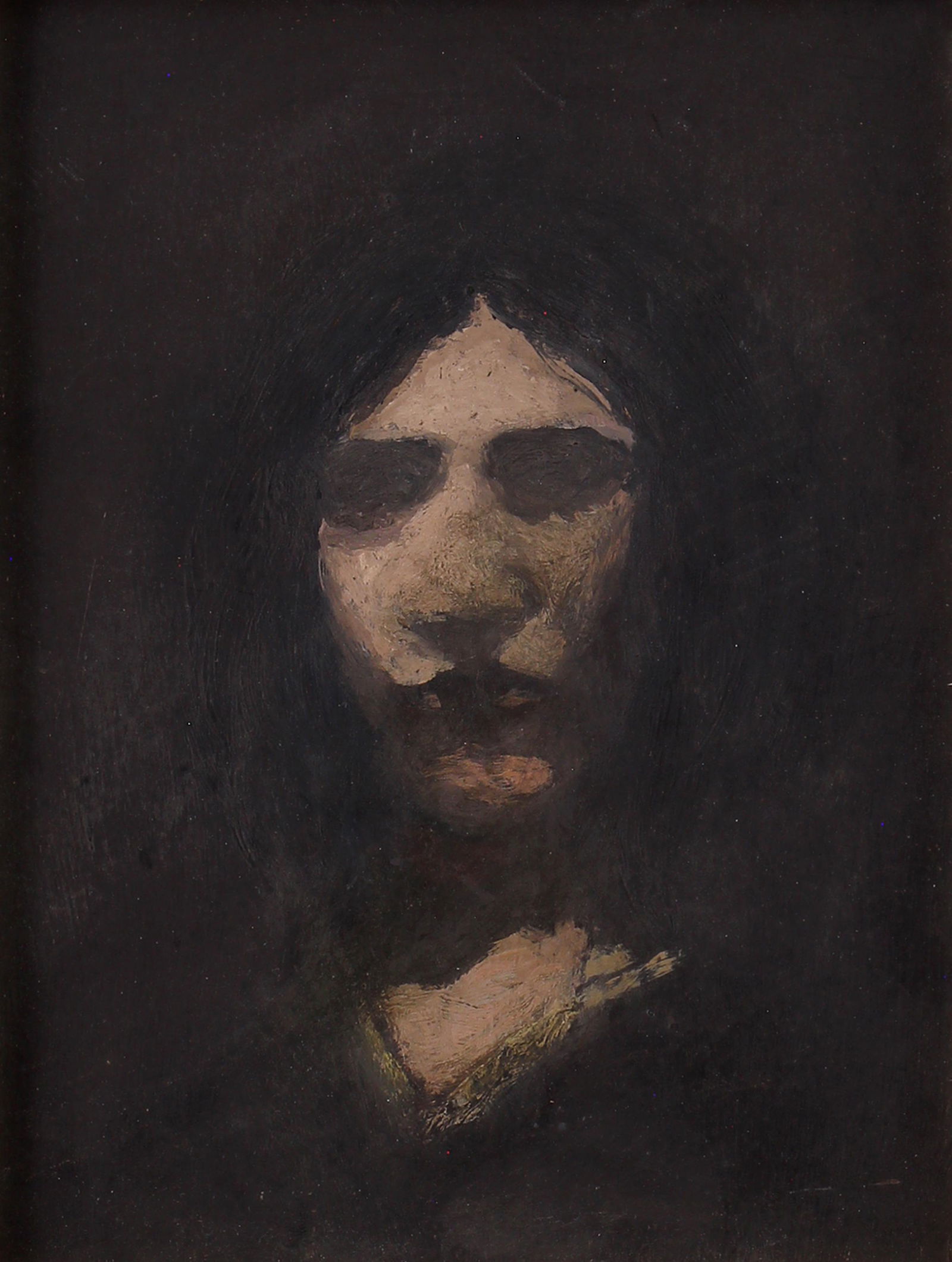 Gregory Gillespie, Portrait of Woman (#0043) on Feb 17, 2022 | Lawrence ...