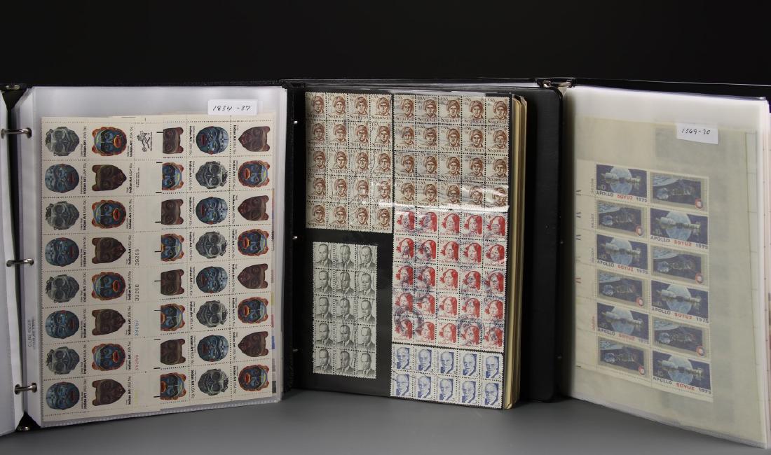 Three Albums Of U.s. Stamps