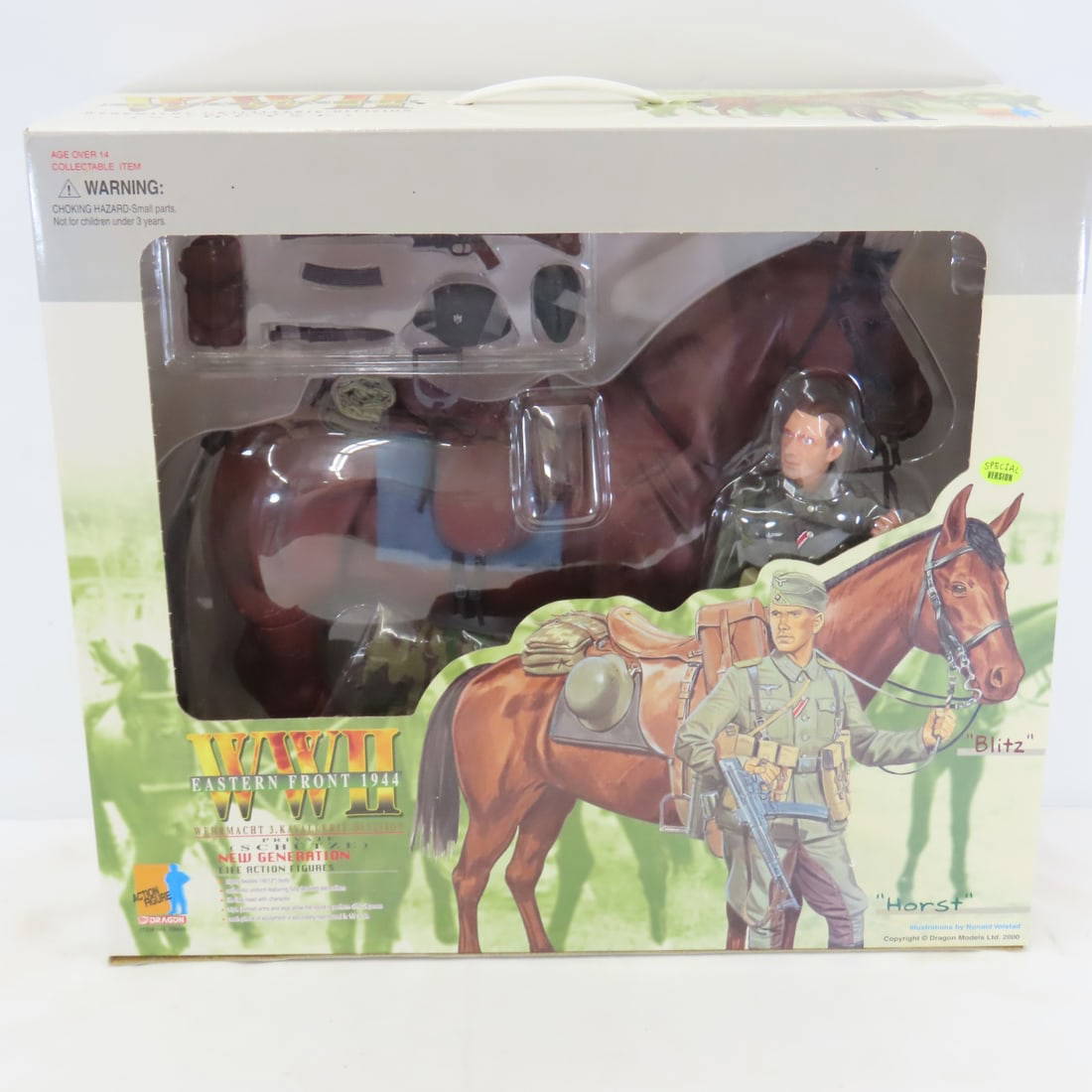 Red Dragon 1/6 Wwii German Action Figure & Horse Auction