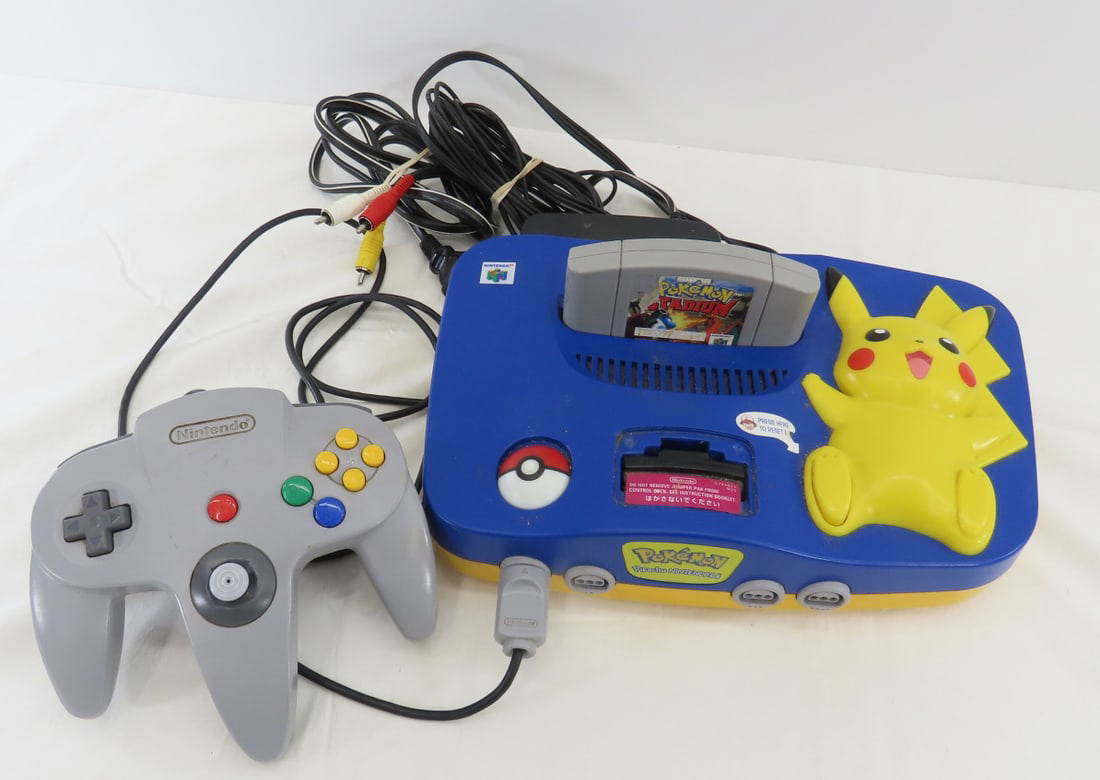 Pokemon Pikachu Nintendo 64 System With Game Auction