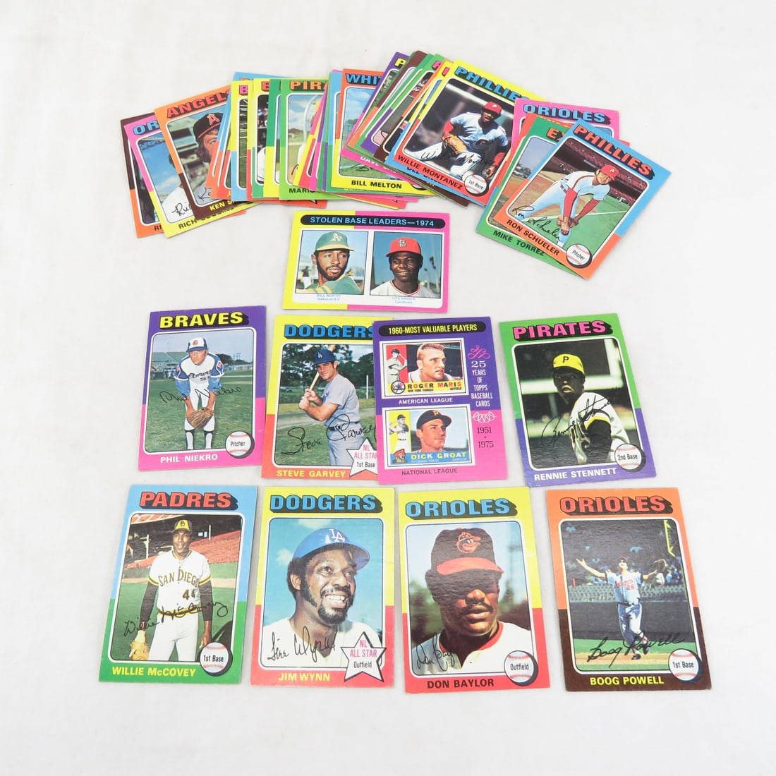 40 1975 Topps Minis Baseball Cards With Stars Auction