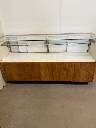 Wood And Glass Light Up Display Cabinet With Key