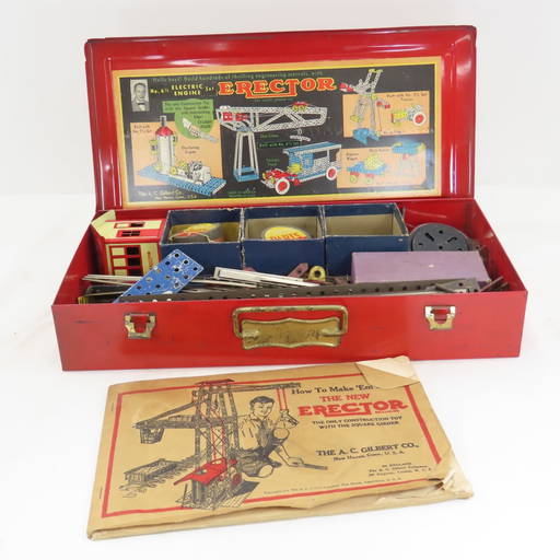 1942 #6 1/2 Electric Engine Erector Set In Box