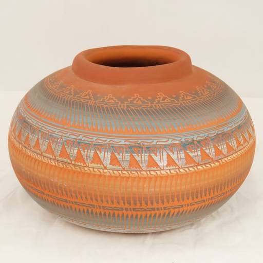 Navajo Signed B. Sam Dini Pottery Vase