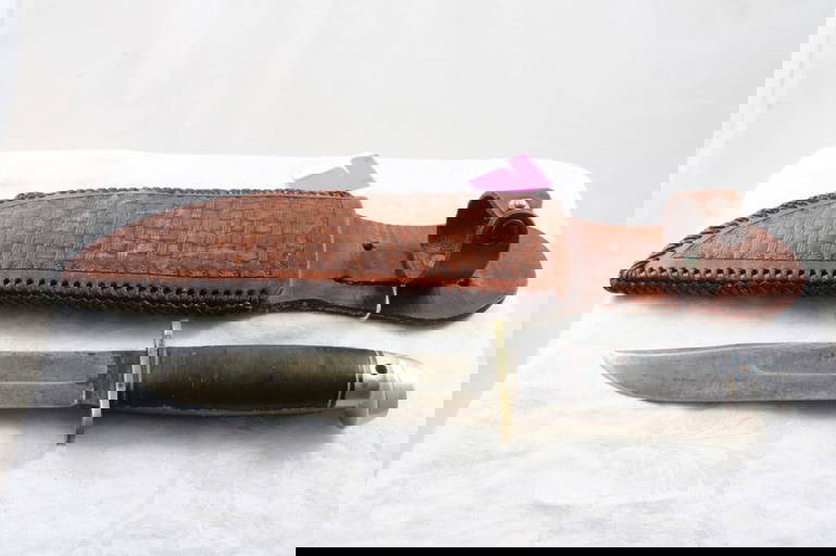 Western Fixed Blade Knife With Sheath