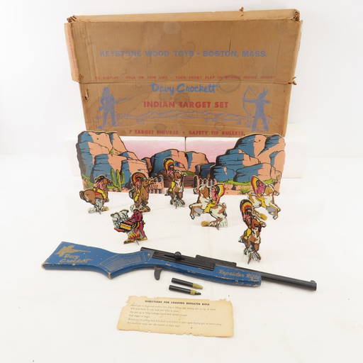 Davy Crockett Indian Target Set In Original Box
