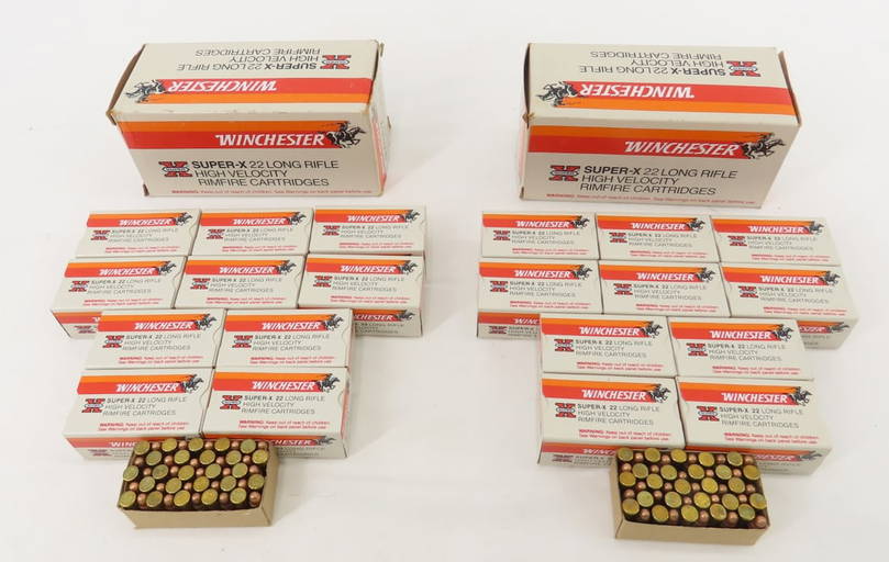 1000 Rounds Winchester Super X .22 Lr Ammunition