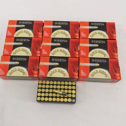 450 Rounds Federal Ultra Match .22 Lr 40gr Ammo