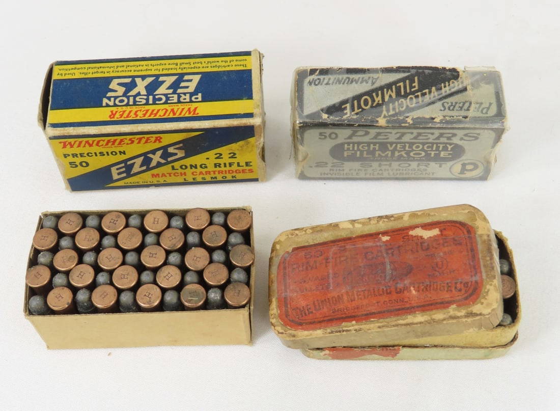 3 Boxes Vintage .22 Ammo Auction