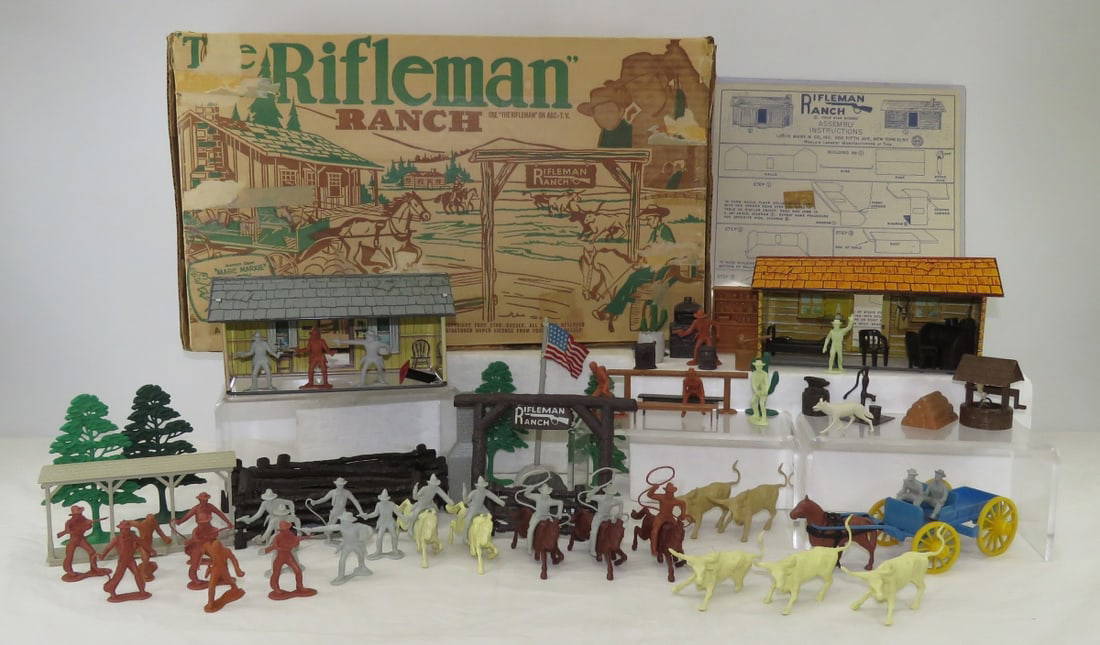 Marx Rifleman Ranch Play Set In Box Auction
