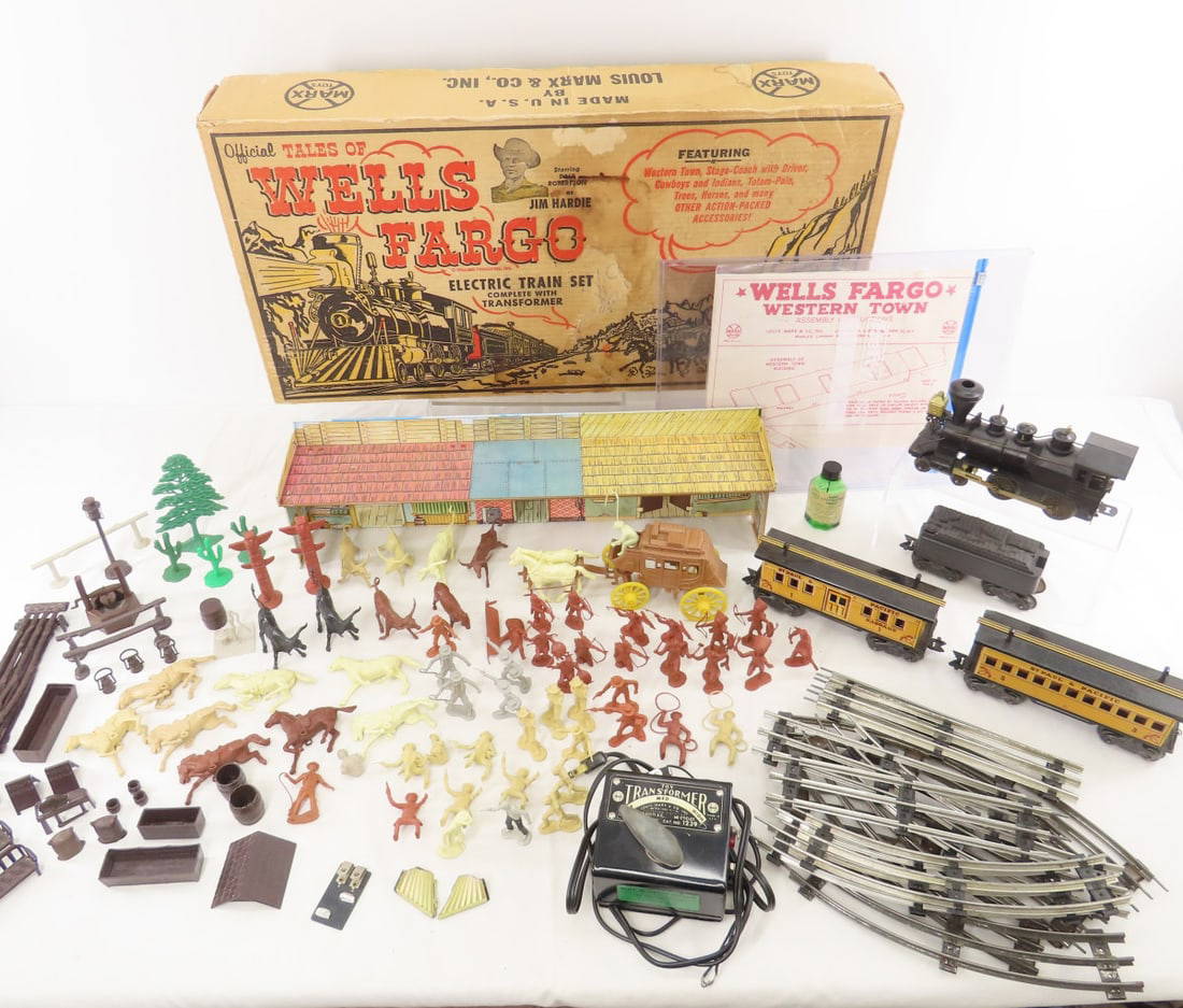 Marx Wells Fargo Train Set With Box Auction