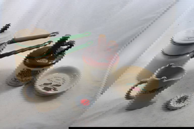 Watt Pottery, Enamelware, Red Wing, Whiskey Jug