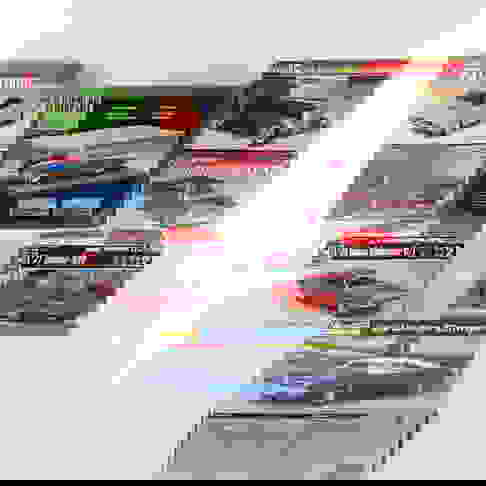 7 Muscle Car Model Kits & 1 Display Case In Boxes Auction