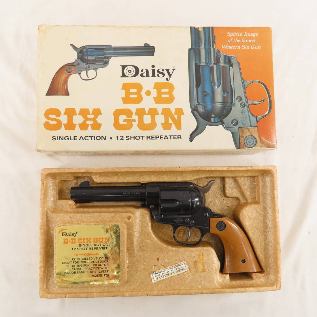 Daisy Bb Six Gun In Box .177cal Single Action Auction