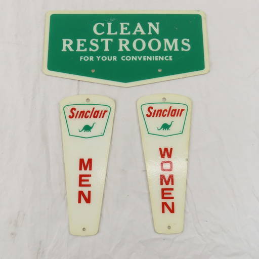 Sinclair Gas Station Restroom Key Tags & Holder