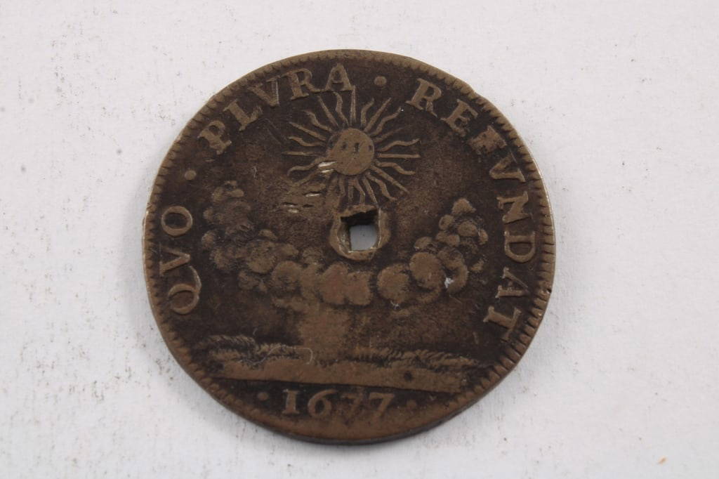 1677 Netherlands Jeton Token Tally Coin Auction