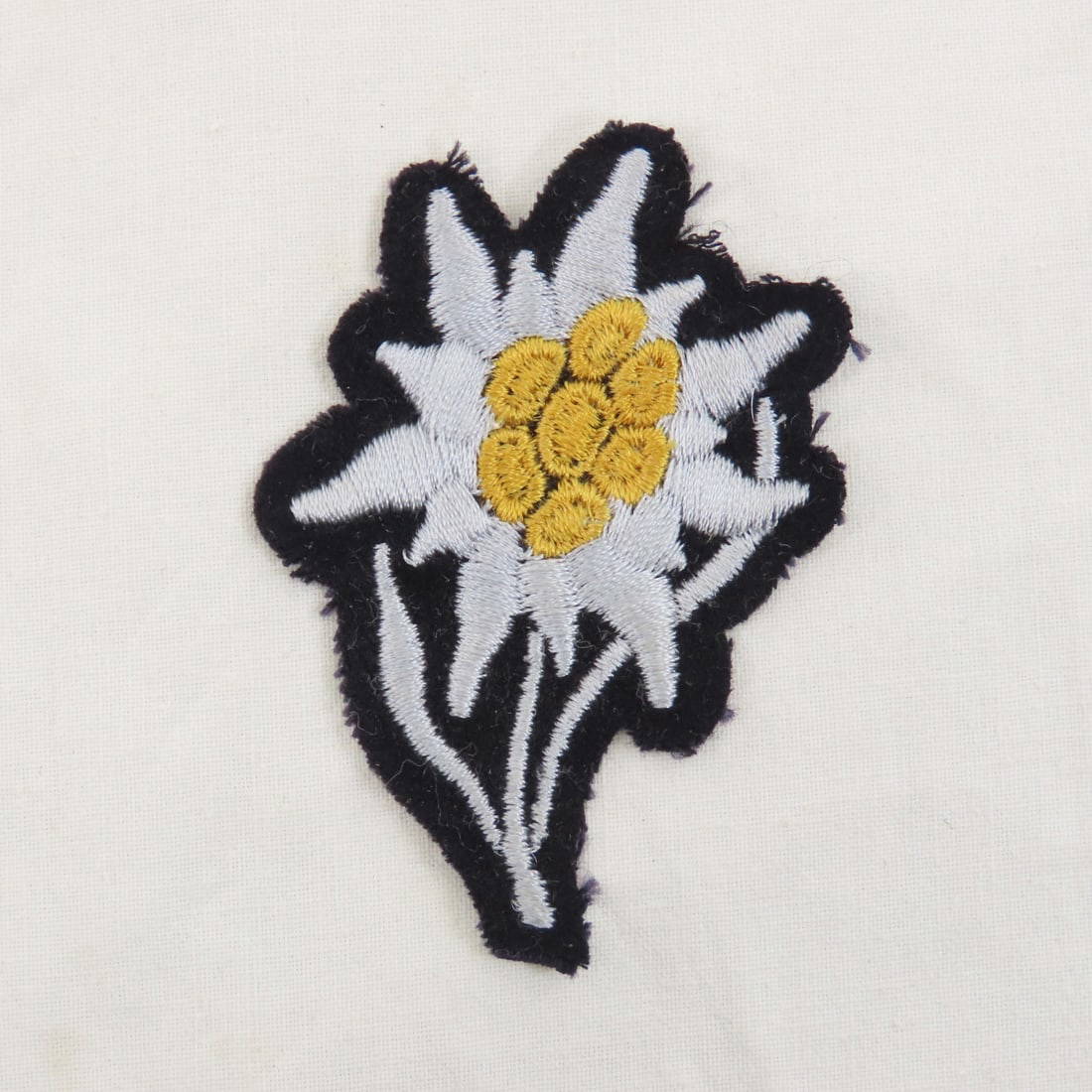 Wwii German Ss Edelweiss Cap Patch Auction
