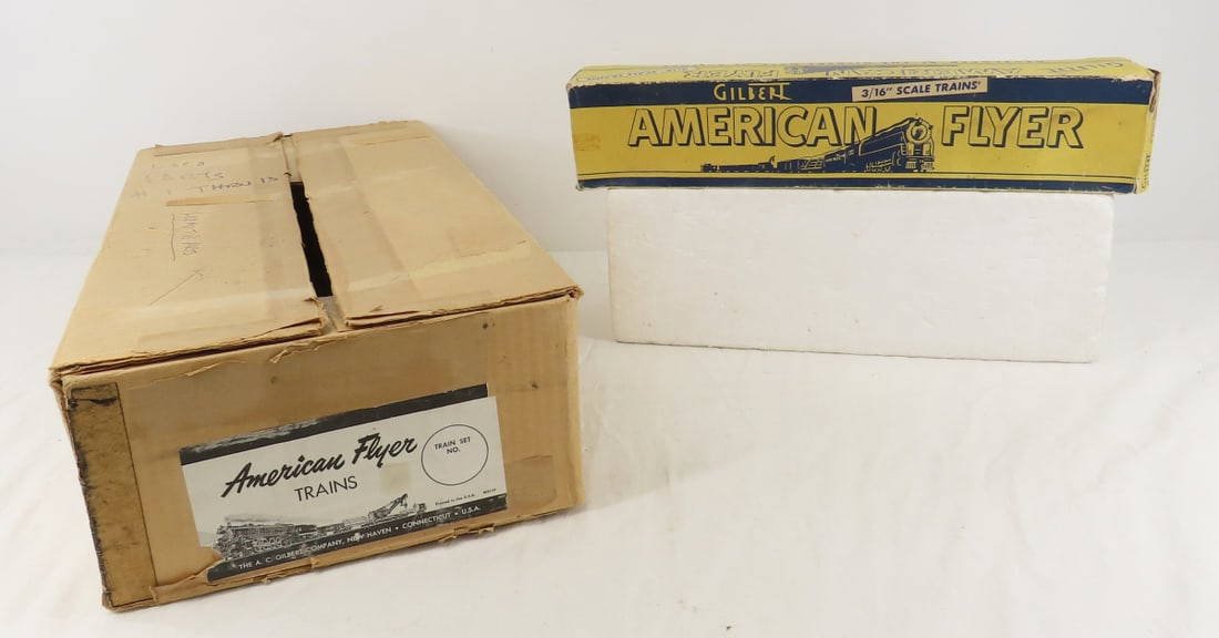 2 Empty American Flyer Train Boxes Auction