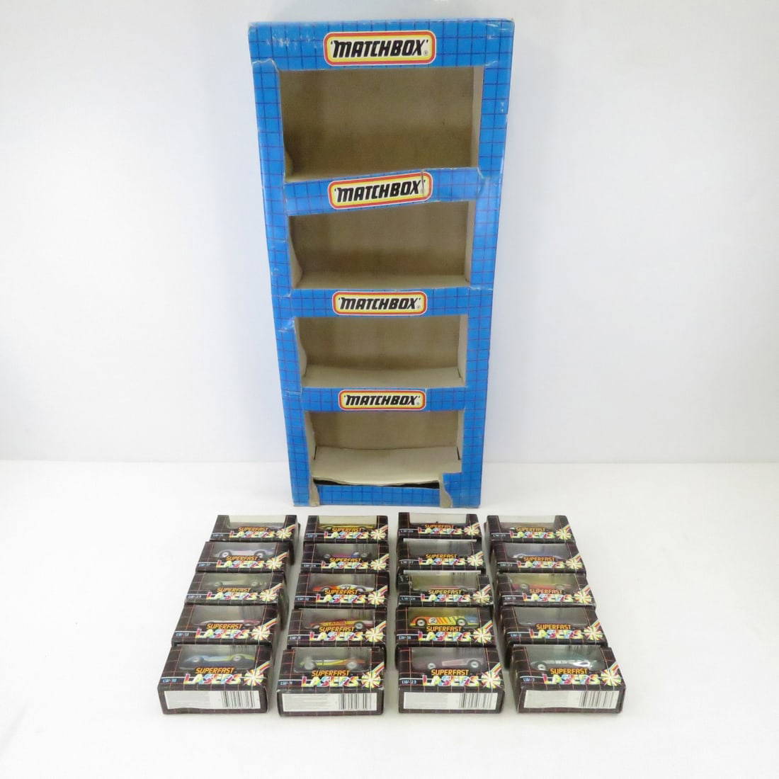 Vintage Matchbox Store Display With Cars 1986 Auction