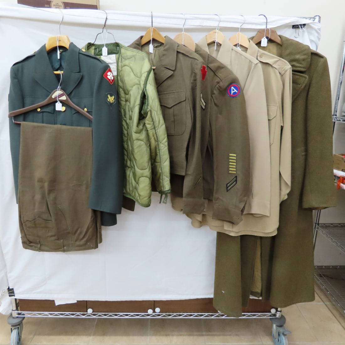 8 Pcs Us Army Uniforms- Wwii And Newer Auction
