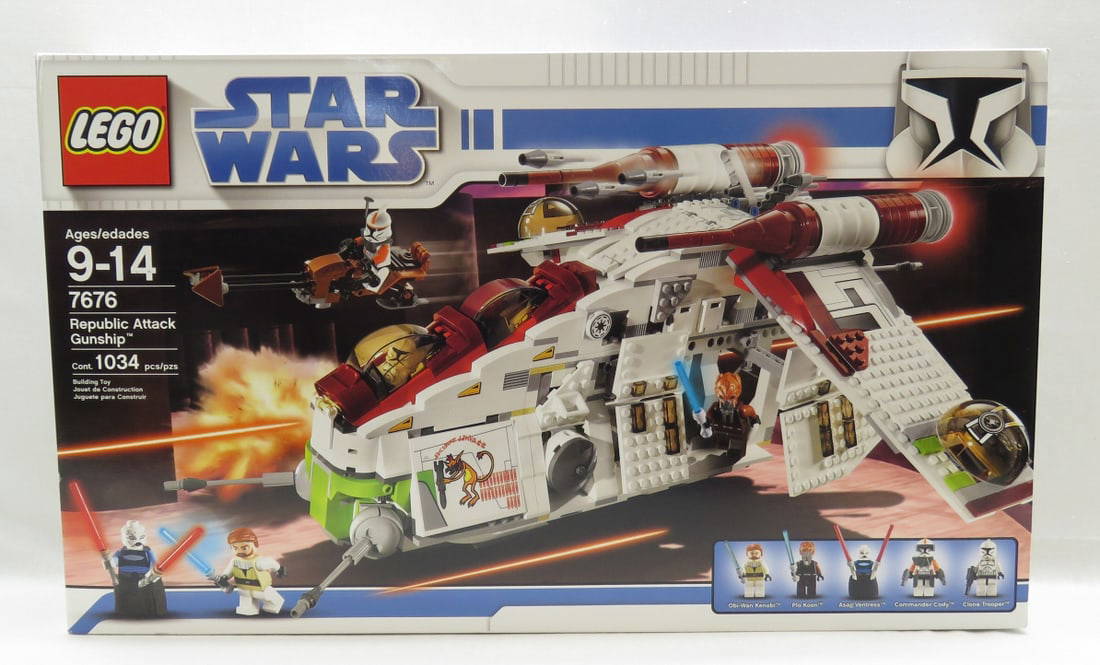 Lego 7676 Republic Attack Gunship Auction